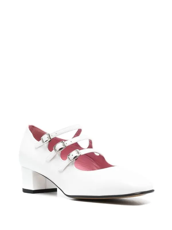 CAREL Kina 40mm Pumps - White