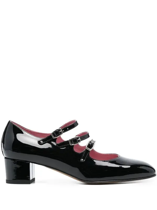 CAREL Mary Jane Side-buckle Pumps - Black