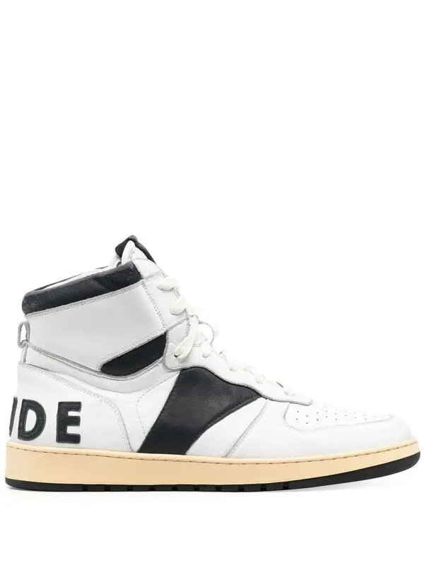 Rhude Rhecess Smooth High-top Sneakers - White