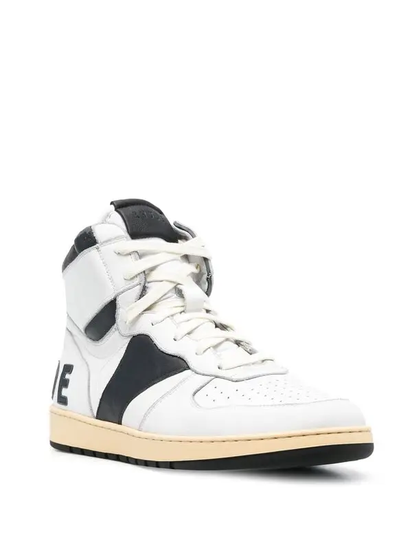 Rhude Rhecess Smooth High-top Sneakers - White