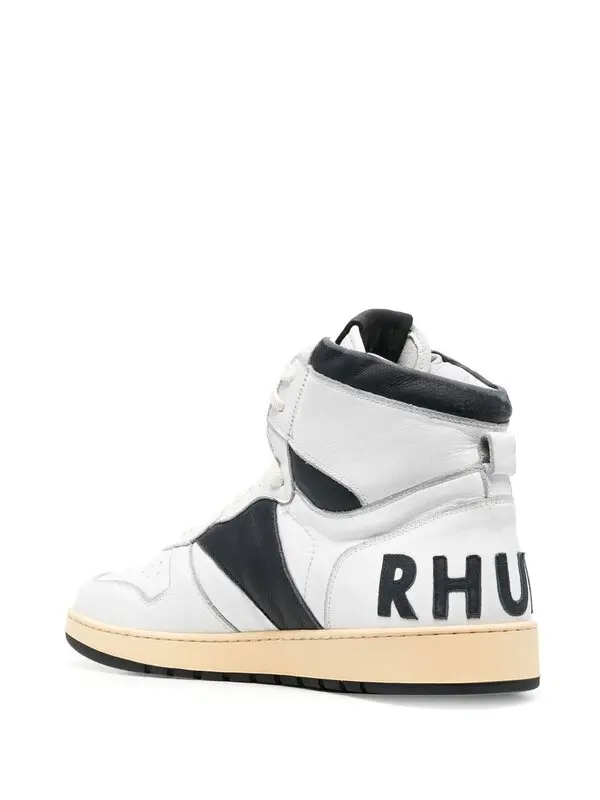 Rhude Rhecess Smooth High-top Sneakers - White