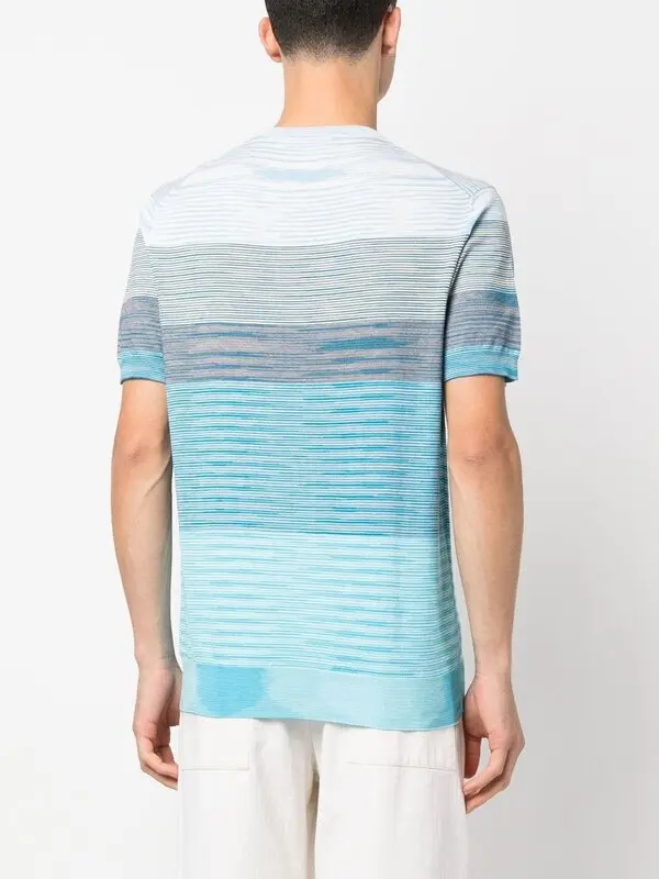 Missoni Striped Cotton T-shirt - White