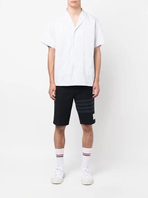 Thom Browne Striped Short-sleeved Shirt