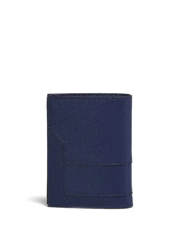 Marni Logo-print Leather Wallet - Blue