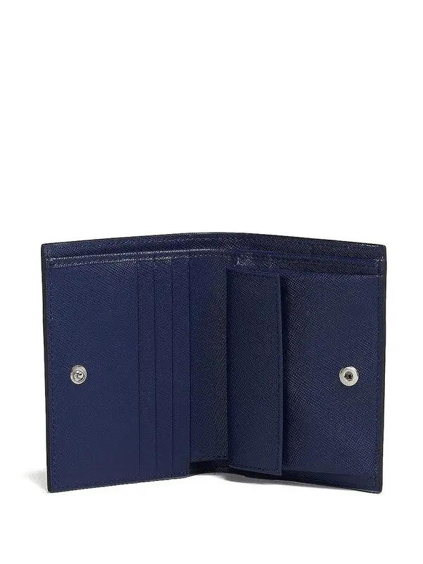 Marni Logo-print Leather Wallet - Blue