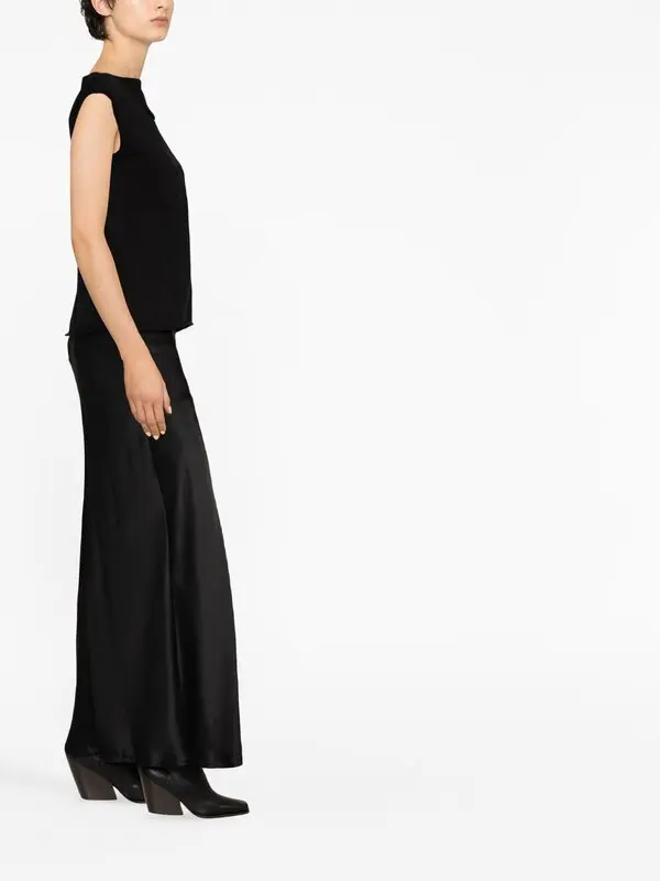 Rick Owens Sleeveless Cotton Top - Black