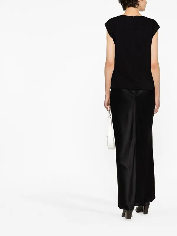 Rick Owens Sleeveless Cotton Top - Black