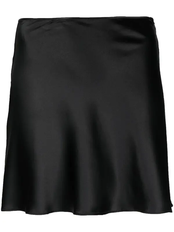 MANURI Silk A-line Skirt