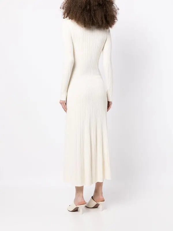Anna Quan Ribbed Cotton Midi Dress