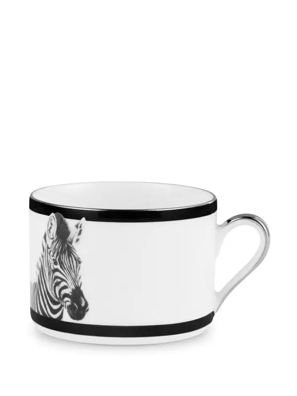 Dolce & Gabbana Zebra-print Porcelain Tea Set - White