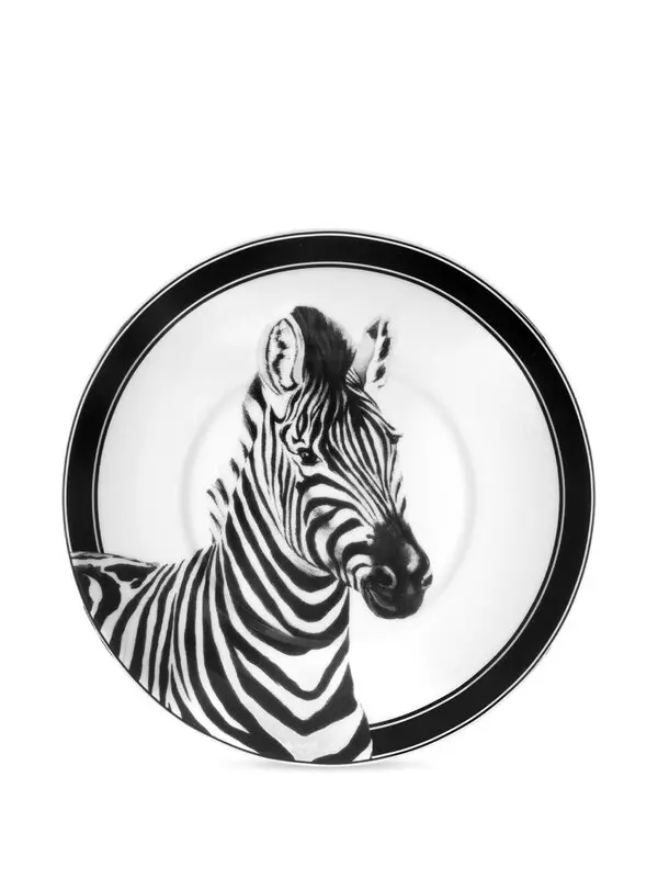 Dolce & Gabbana Zebra-print Porcelain Tea Set - White