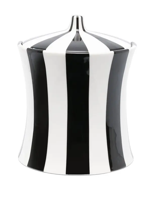 Jonathan Adler Striped Ceramic Ice Bucket
