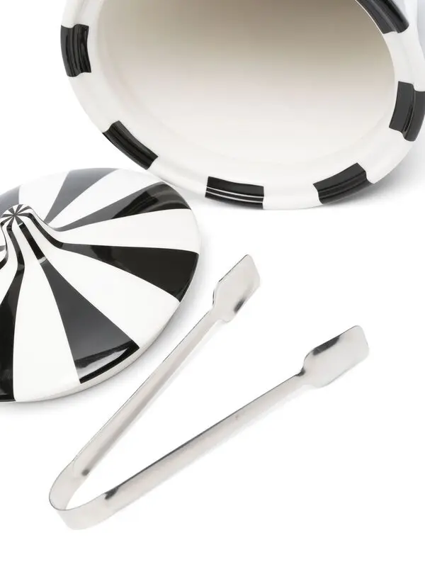 Jonathan Adler Striped Ceramic Ice Bucket