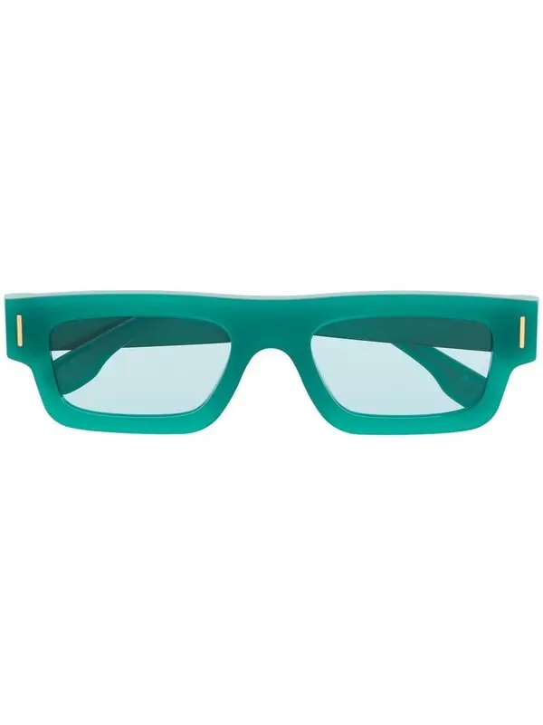 RETROSUPERFUTURE Colpo Rectangle-frame Sunglasses - Green