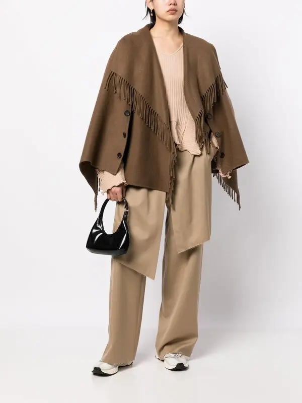 Goen.j Panelled Tailored Trousers - Brown