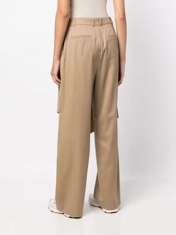 Goen.j Panelled Tailored Trousers - Brown