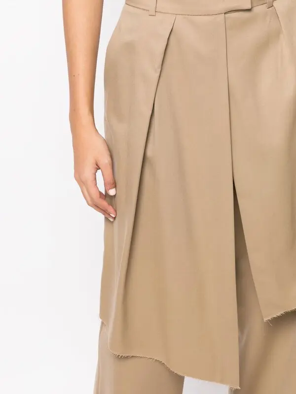 Goen.j Panelled Tailored Trousers - Brown