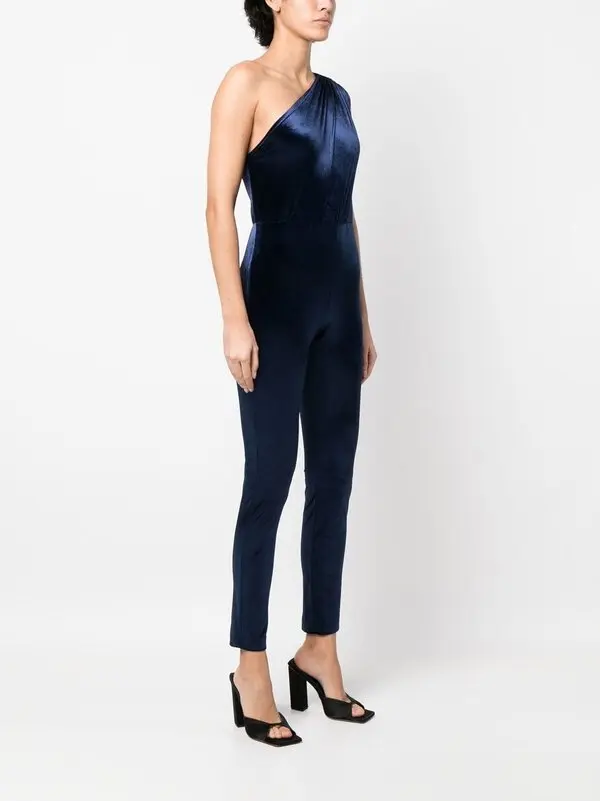 Atlein Velvet One-shoulder Jumpsuit