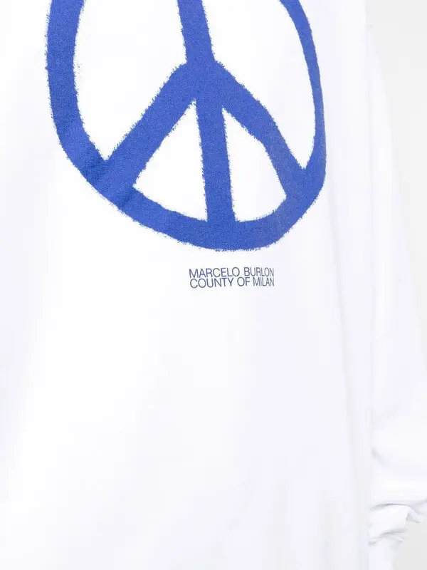 COUNTY OF MILAN Marcelo Burlon Organic Cotton Sweatshirt