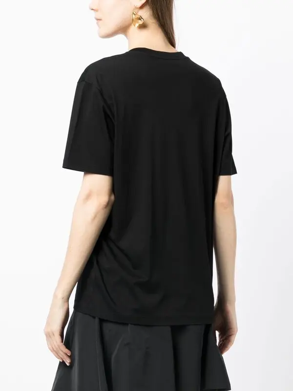 JIL SANDER Crew Neck Short-sleeved T-shirt - Black