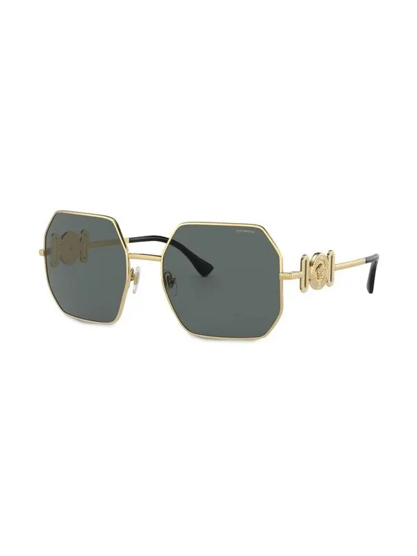 Versace Medusa Plaque Geometric Sunglasses