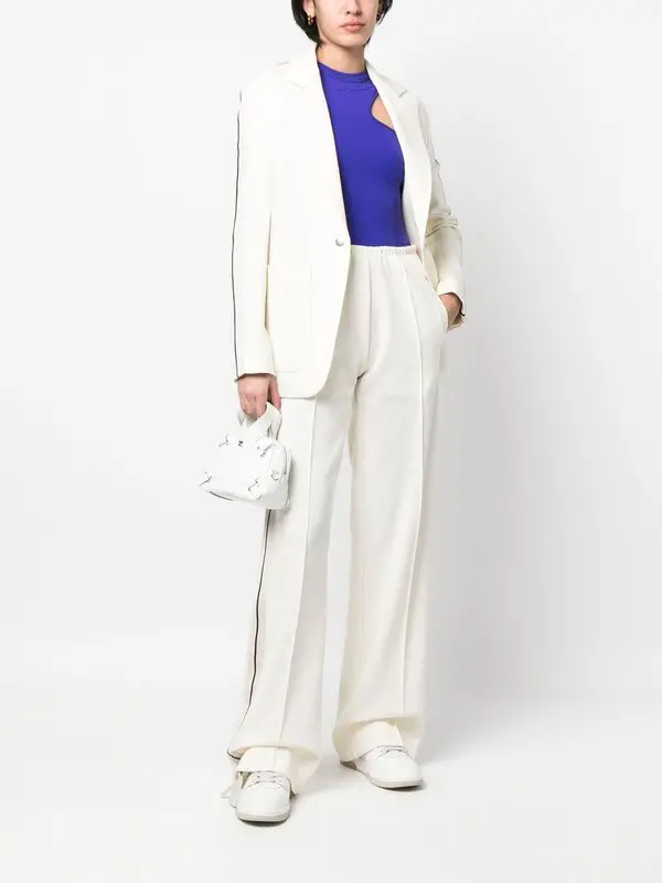 Palm Angels Side-stripe Blazer - White