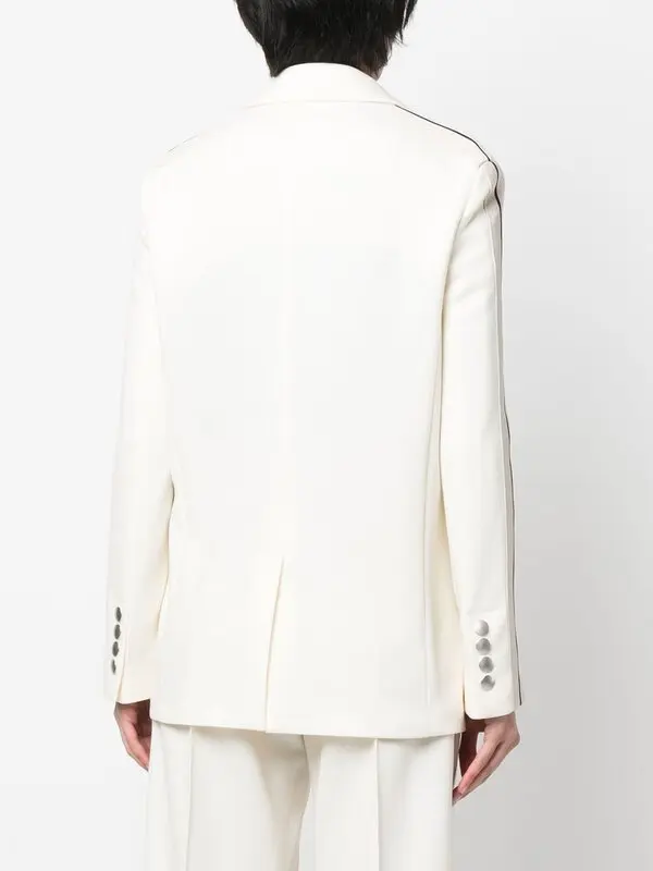 Palm Angels Side-stripe Blazer - White
