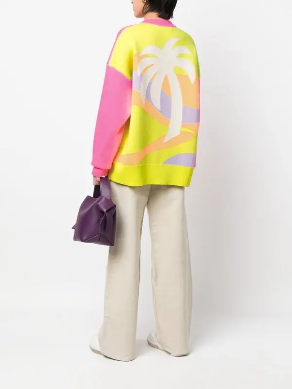 Palm Angels Palm-tree Intarsia-knit Jumper