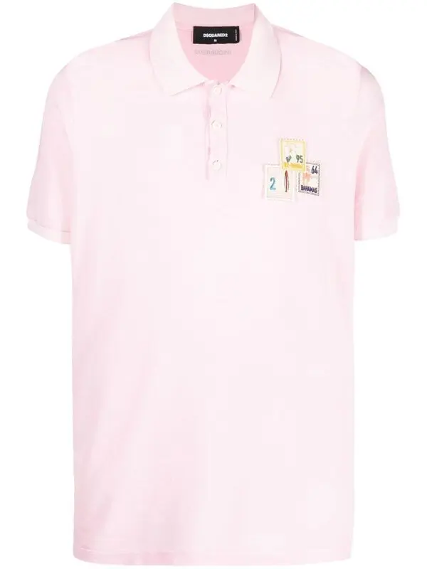 Dsquared2 Stamp-appliqué Short-sleeve Polo Shirt
