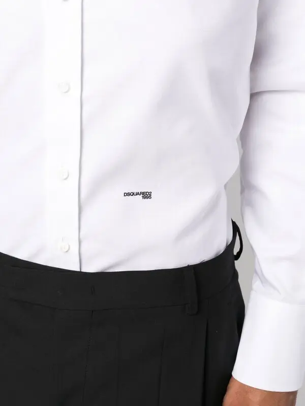 Dsquared2 Logo-detail Button-up Shirt - White