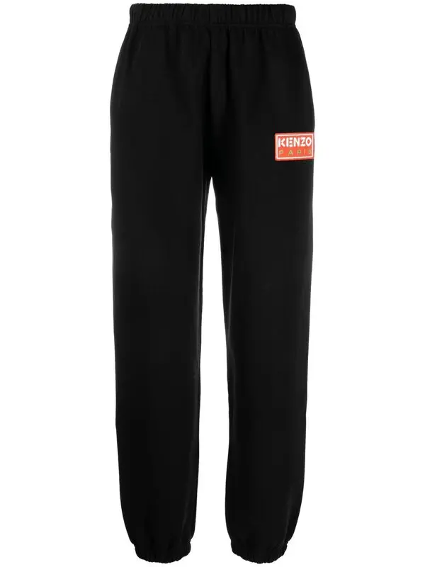 Kenzo Logo Patch Cotton Track Pants
