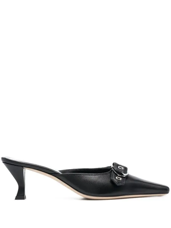 By Far Evelyn Leather Mules