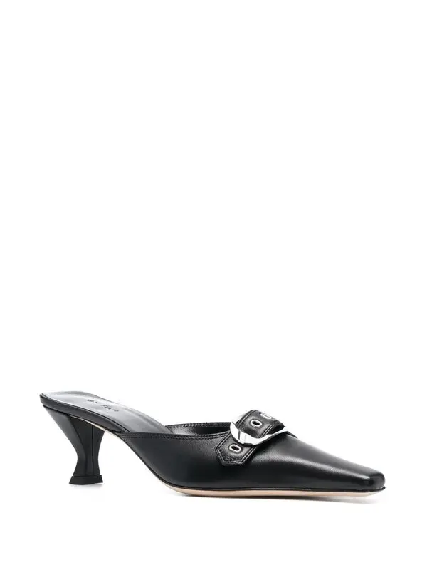 By Far Evelyn Leather Mules