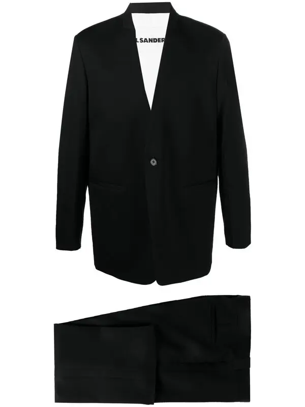 JIL SANDER Single-breasted Two-piece Suit - Black