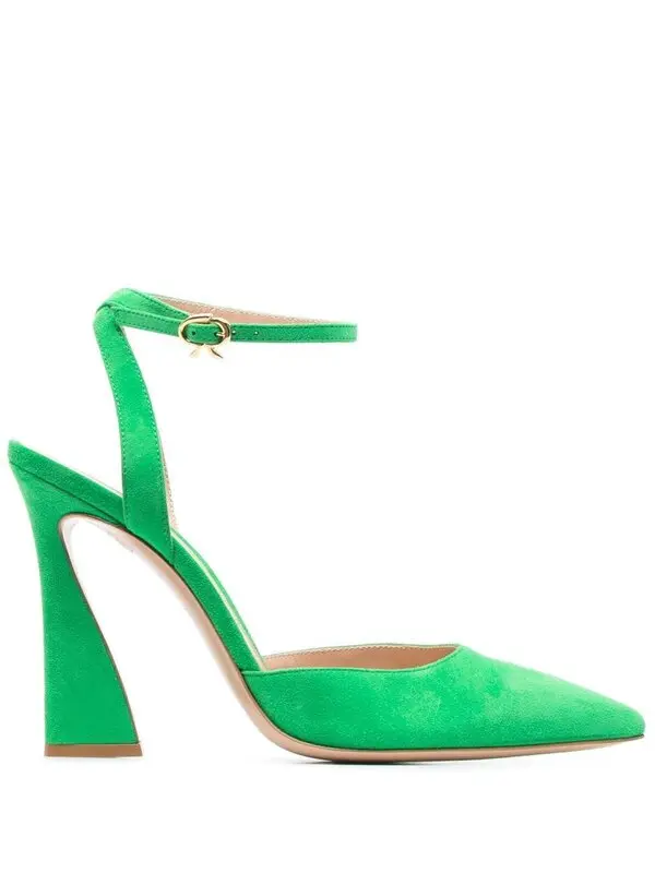 GIANVITO ROSSI Aura D'orsay 105mm Suede Pumps