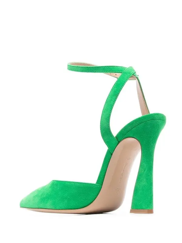 GIANVITO ROSSI Aura D'orsay 105mm Suede Pumps