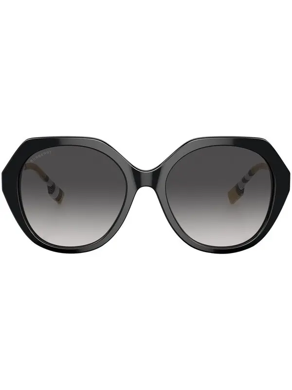 Burberry Vanessa Geometric-frame Sunglasses - Black