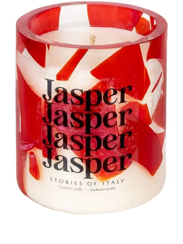 STORIES OF ITALY Jasper Scented Candle - Red