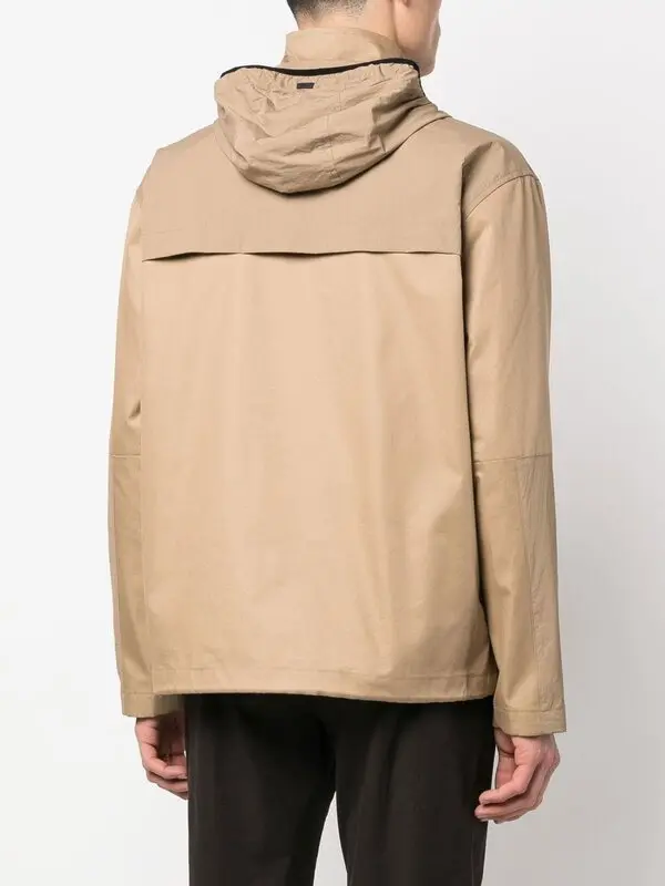 Herno Panelled Hooded Field Jacket