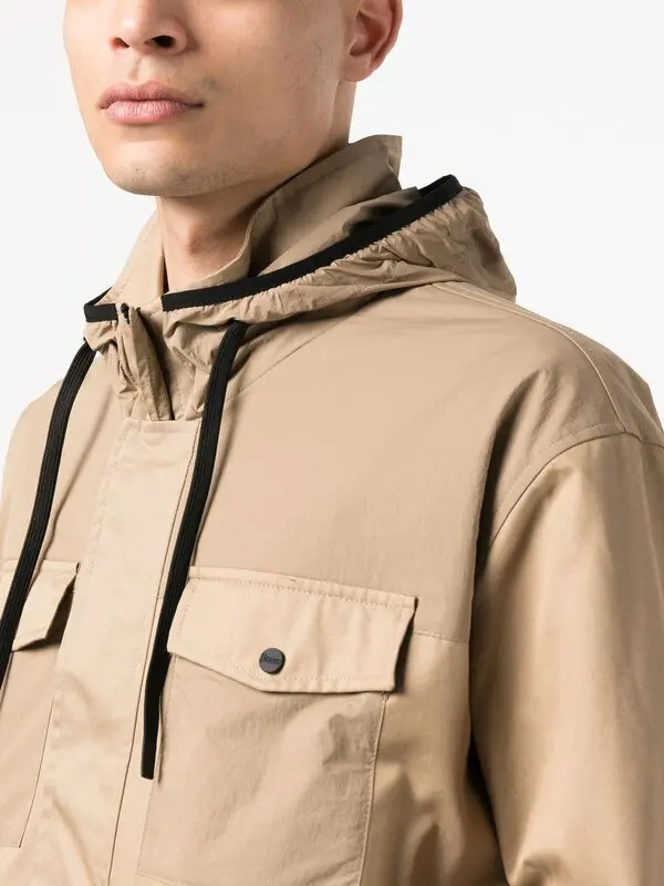 Herno Panelled Hooded Field Jacket