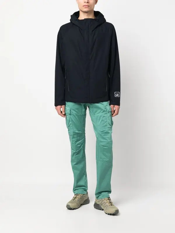 C.P. COMPANY Logo-patch Zipped Hooded Jacket