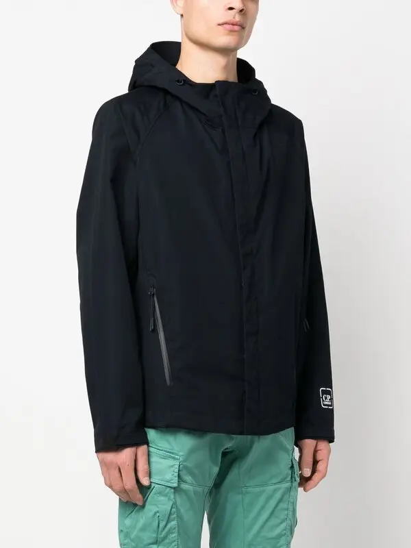 C.P. COMPANY Logo-patch Zipped Hooded Jacket