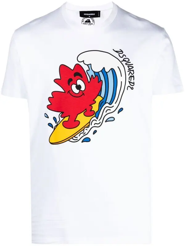 Dsquared2 Logo-print Detail T-shirt - White