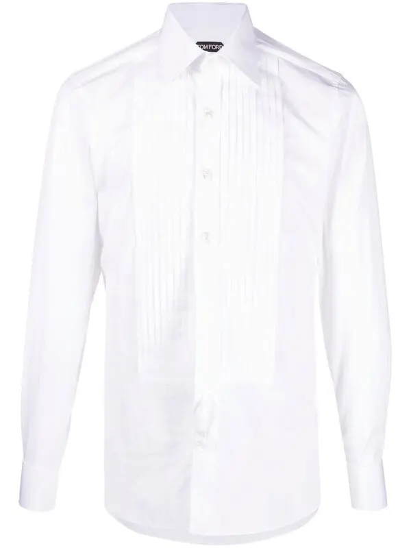 TOM FORD Pintuck Long-sleeve Shirt