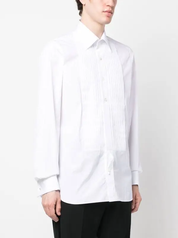 TOM FORD Pintuck Long-sleeve Shirt