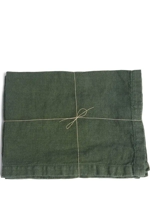 ONCE MILANO Set Of Two Linen Placemats - Green