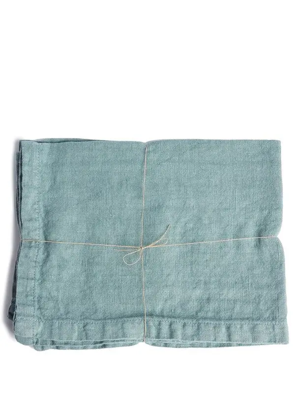 ONCE MILANO Set Of Two Linen Placemats - Blue