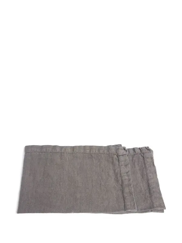 ONCE MILANO Set Of Two Linen Placemats - Grey