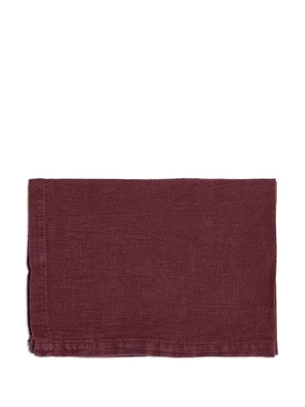 ONCE MILANO Set Of Two Linen Placemats - Red