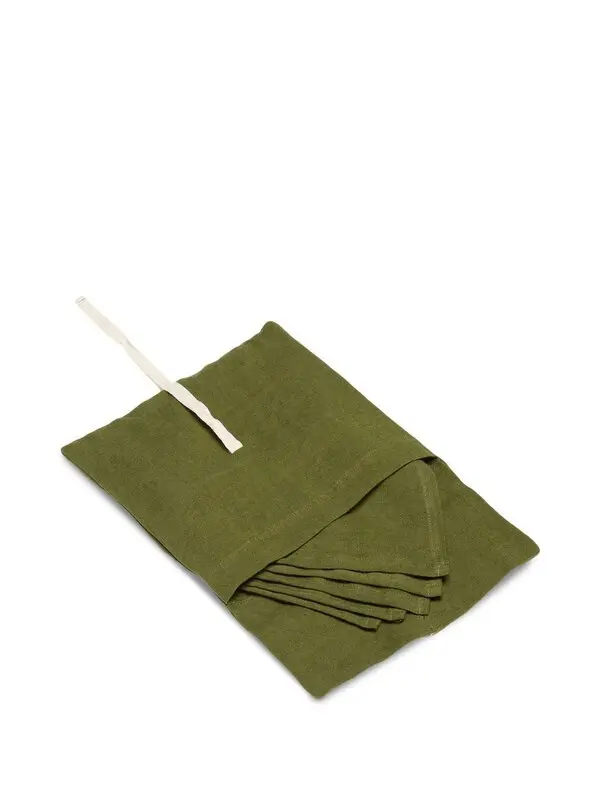 ONCE MILANO Set Of Five Cocktail Napkins